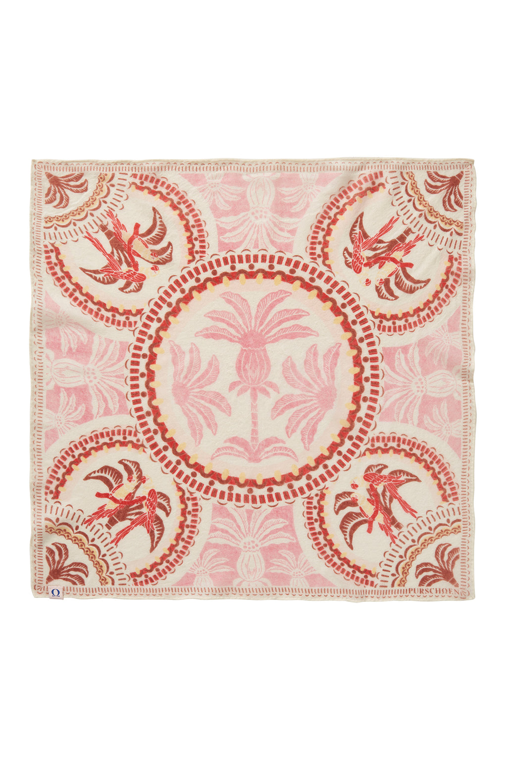 Nickituch Palm Garden Rose-Pastell aus Seide – edles Halstuch | PURSCH ...